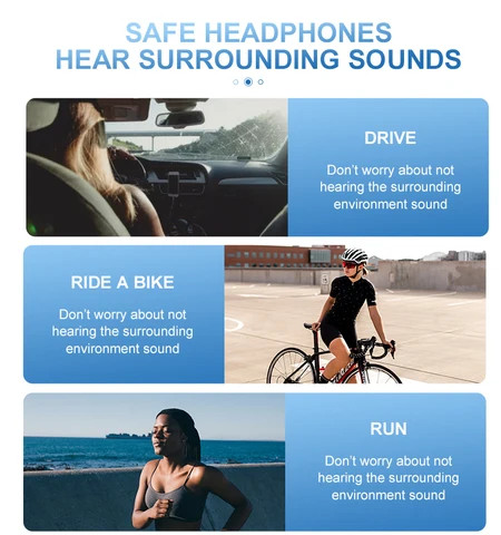 Buy Bone Conduction Headphones Bluetooth 5.3 Open Ear Headphones Deep ...