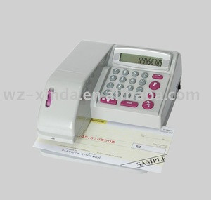 Buy Check Writer Cheque Writing Machine from Longgang Xinda Electronic ...