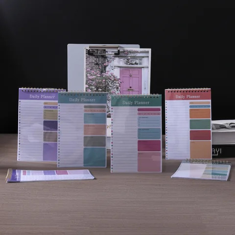 Buy Custom Inner Pages Printing Luxury Spiral Daily Planner Notepad ...