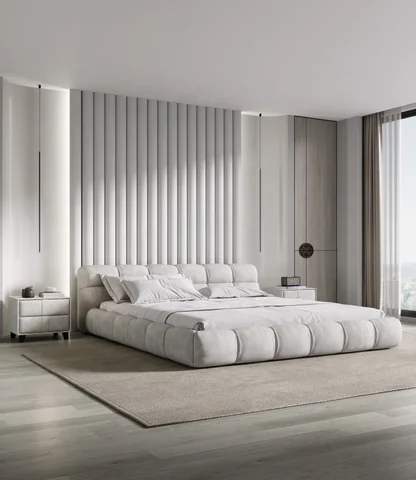 Buy Custom Minimalist Leather Up-holstered Beds Storage King Size ...