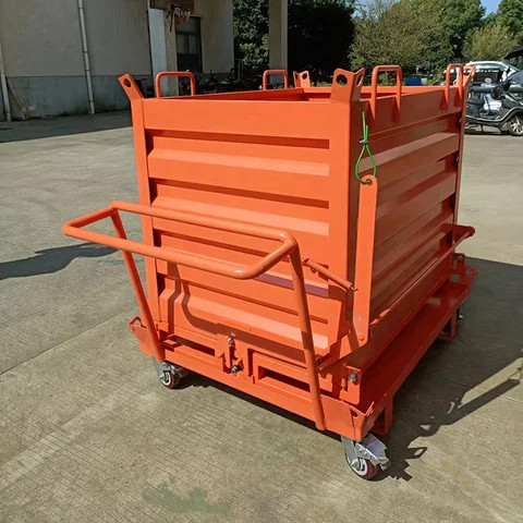 Buy Customizable Heavy-duty Metal Transport Box Self-dumping Hopper ...