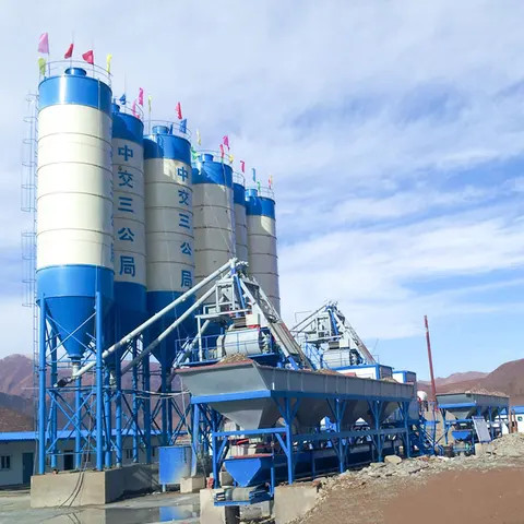 Buy Factory Product Concrete Batching Station Plant Hzs90 90m3/h Hi ...