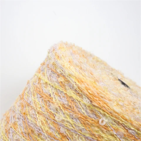 Buy Forward Multi-color Space Dyed Naturally Curly Knitting Yarn ...