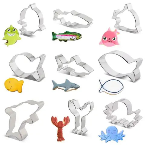 Buy Goldfish Lobster Crawfish Stainless Steel Cookie Cutter Little ...