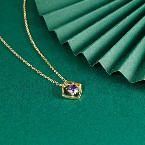 Buy Grace Jewelry Fat Square High End Cz Dainty 925 Sterling Silver ...