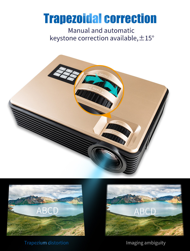 Buy High Contrast Ratio Portable Projector 5000 Lumens Low Price from ...