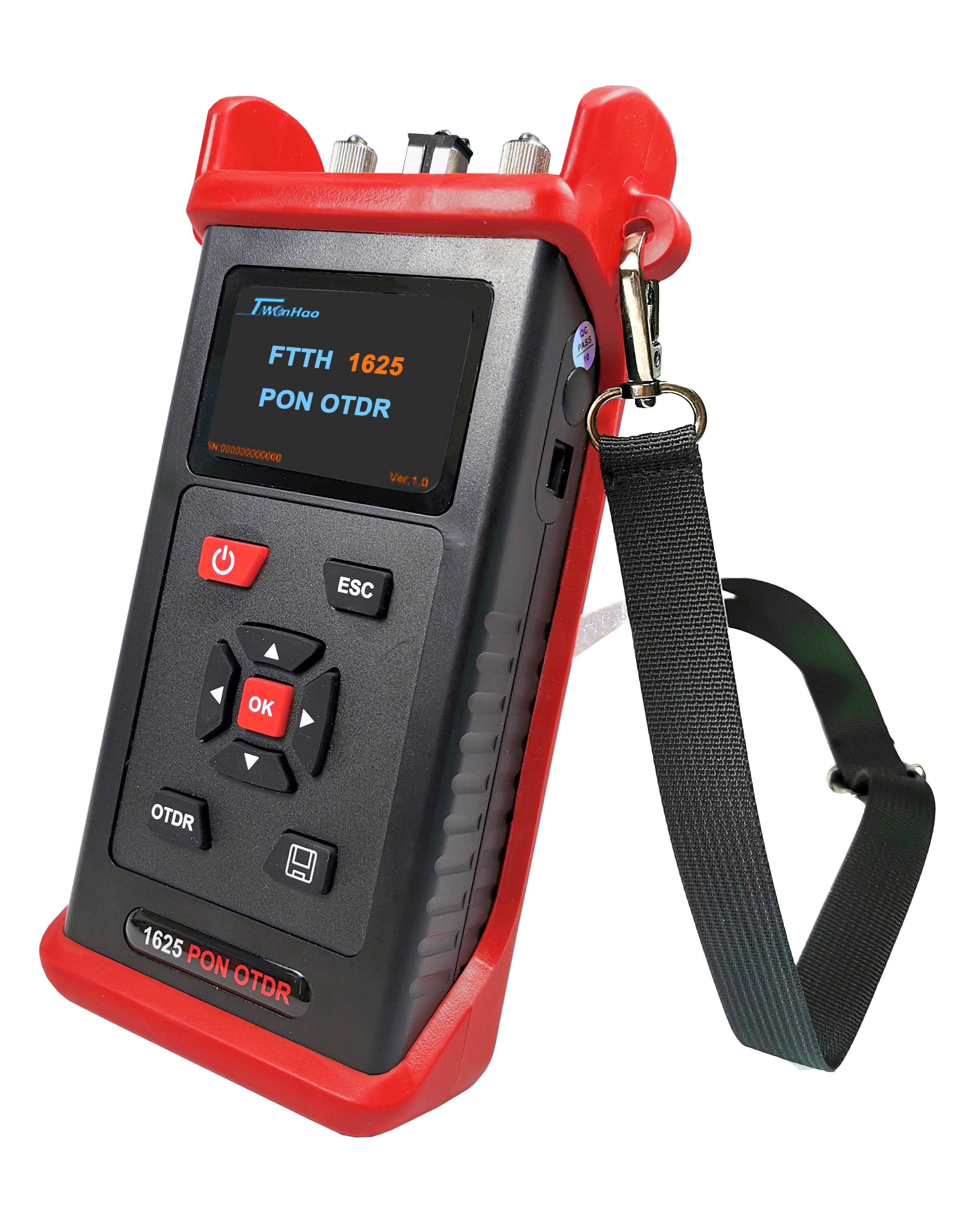 Buy High Dynamic Range Ftth Pon Otdr 40db Palm Fiber Optic Otdr+opm+vfl ...