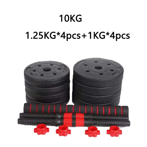 Buy High Quality Combination Plastic Cement Adjustable Barbell Dumbbell ...