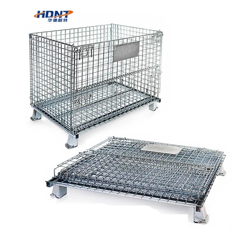 Buy Industrial Heavy-duty Wire Mesh Storage Cages Large Steel Folding ...