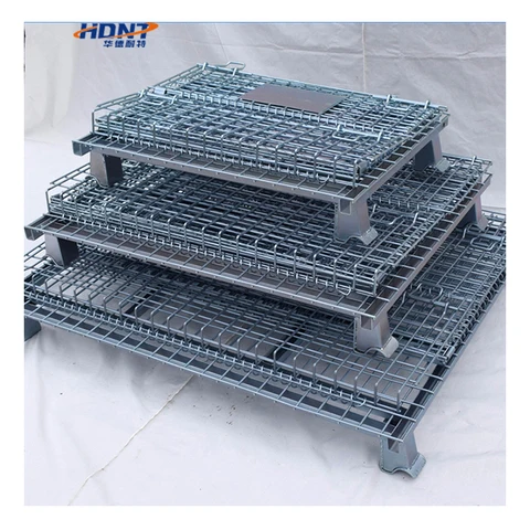 Buy Large Steel Mesh Cages Heavy-duty Folding Design For Auto Spare ...