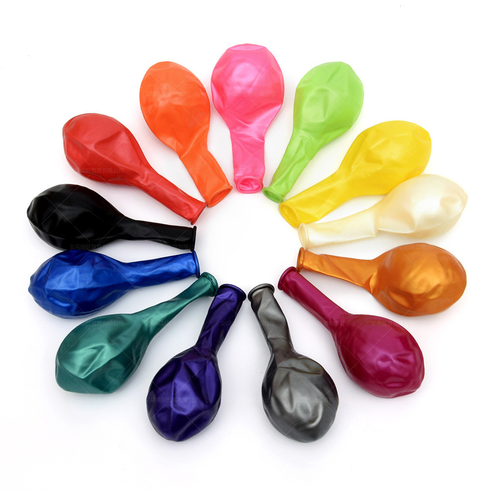 Buy Latex 10inch 2.2g Pearl Latex Balloons Pearlized Rubber Balloons ...