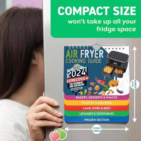 Buy Magnetic Cooking Recipe Refrigerator Sticker Pressure Cooker Air ...