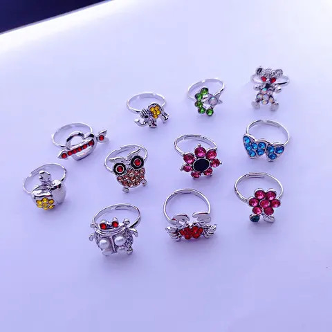 Buy Mixed Adjustable Design Cute Kids Finger Rings Children Gifts ...