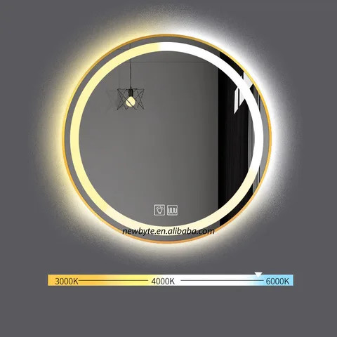 Buy Modern Home Decor 3 Colors Mirror Silver Copper Free Round Makeup ...