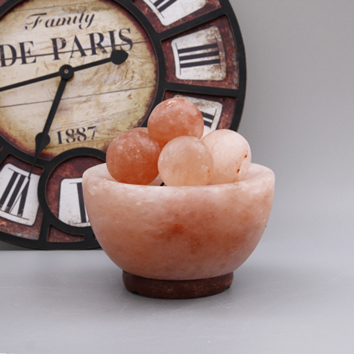 Buy Natural Himalayan Salt Lamp Bowl Hand Crafted Natural Crystal Salt ...