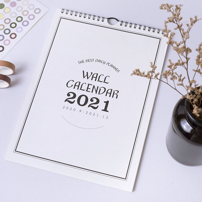 Buy New Coming Oem Calendar Wall Custom White Cardboard Printing 2021 ...