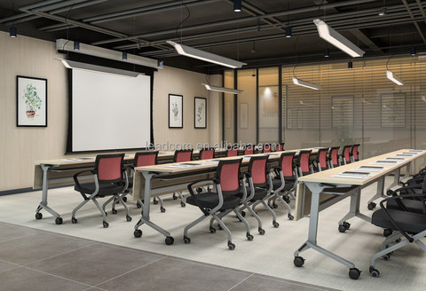 Buy Office Furniture Foldable Movable Training Room Desk Meeting Room ...