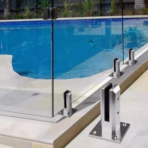Buy Outdoor Adjustable Canada Frameless Spigot Glass Railing Post ...
