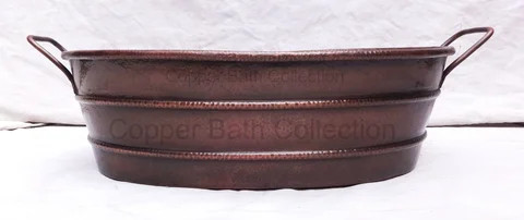 Buy Oval Shaped Hammered Antique Copper Hand Wash Basin Darker Copper ...