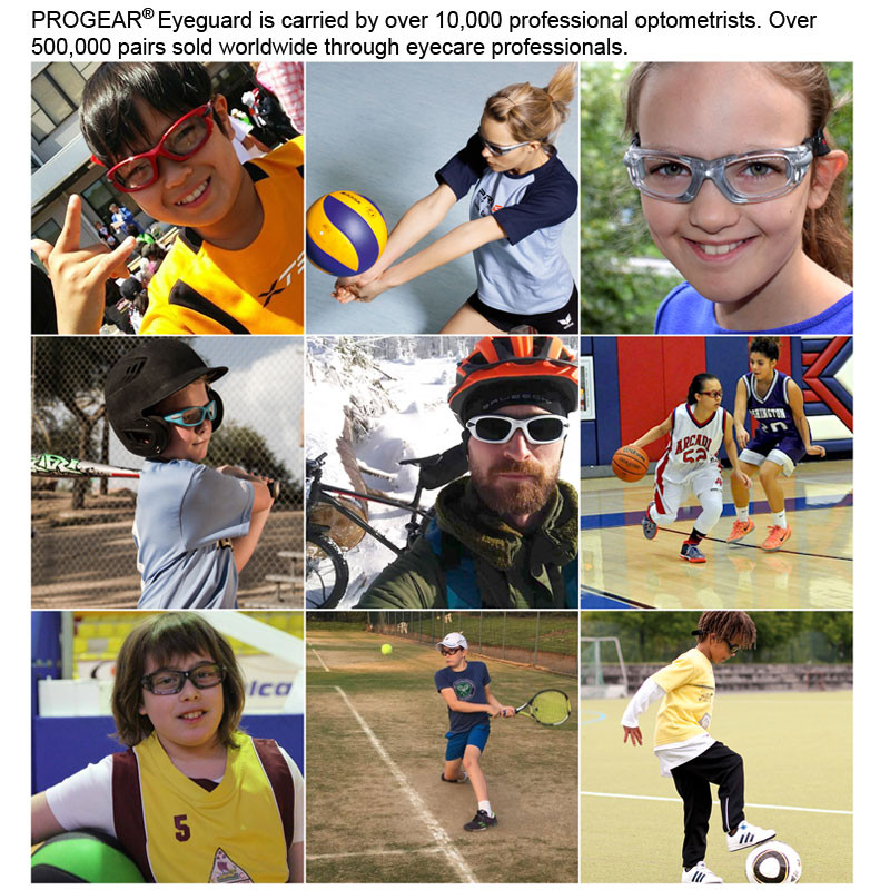 Buy Patented Sport Glasses Tennis Protective Eyeguard Medium Gray ...