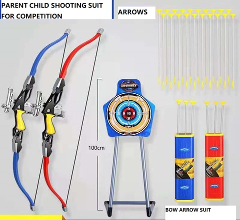Buy Plastic Shooting Game Archery Set Target Kids Bow Arrow Toy ...