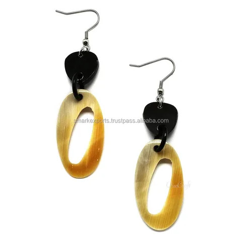 Buy "premium Quality Handcrafted Buffalo Horn Earrings: Exquisite ...