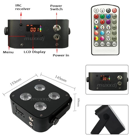 Buy Remote&app Control Dj Uplighter Battery Powered Ir4 Uplight ...
