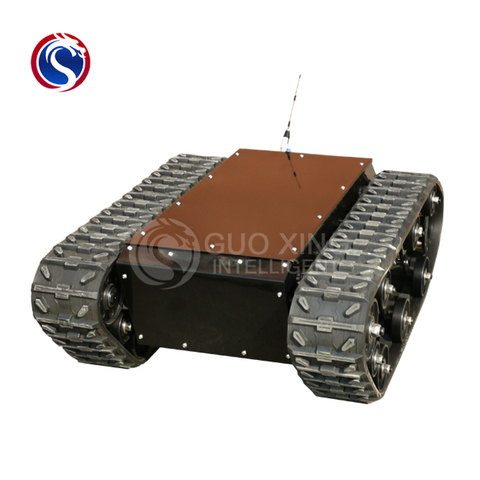 Buy Safari-serial 600t All Terrain Robot Rubber Track Chassis Tracked ...