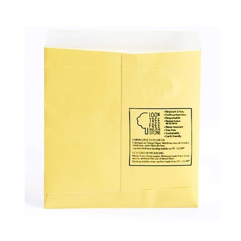 Buy Stone Paper Sachet Soft Bag For Hotel Amenities Packaging Stone ...