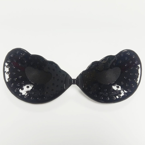 Buy Super Gathering Deep V Push Up Invisible Silicone Sticky Shell Bra ...