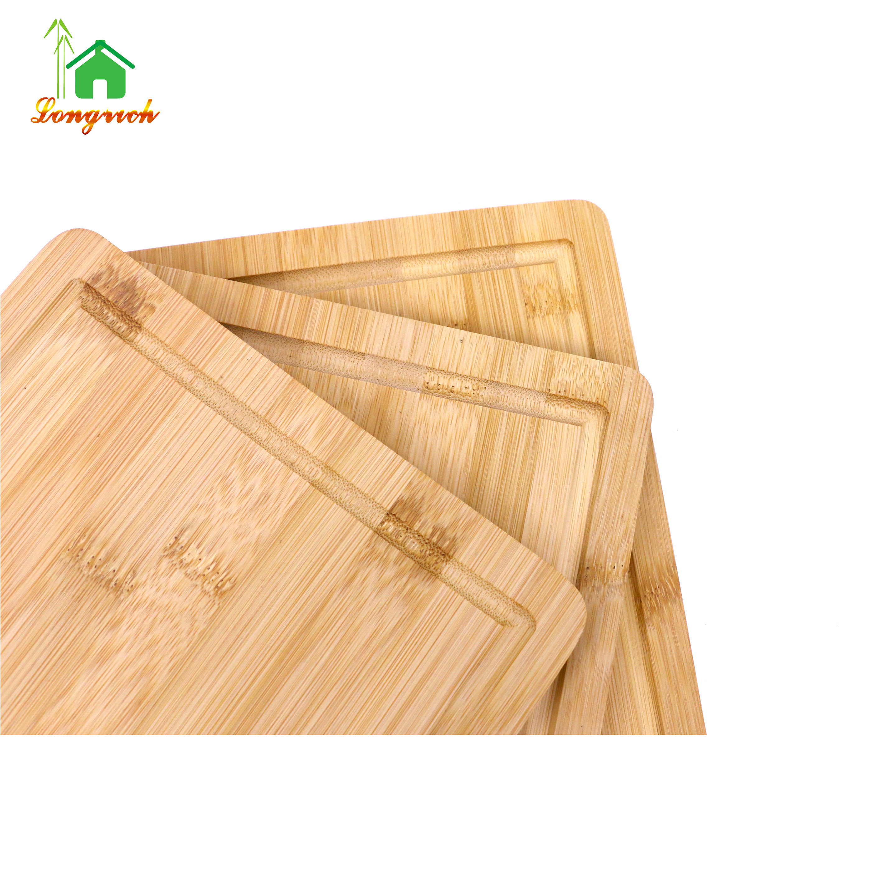 Buy Thick Bamboo Wood Cutting Board Kitchen Butcher Block - Heavy Duty ...