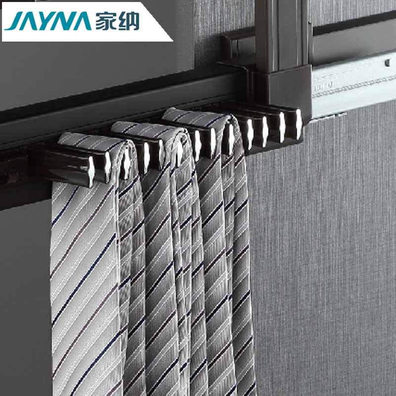 Buy Wardrobe Side Mounted Pull Out Tie Rack And Hanger With Damping ...