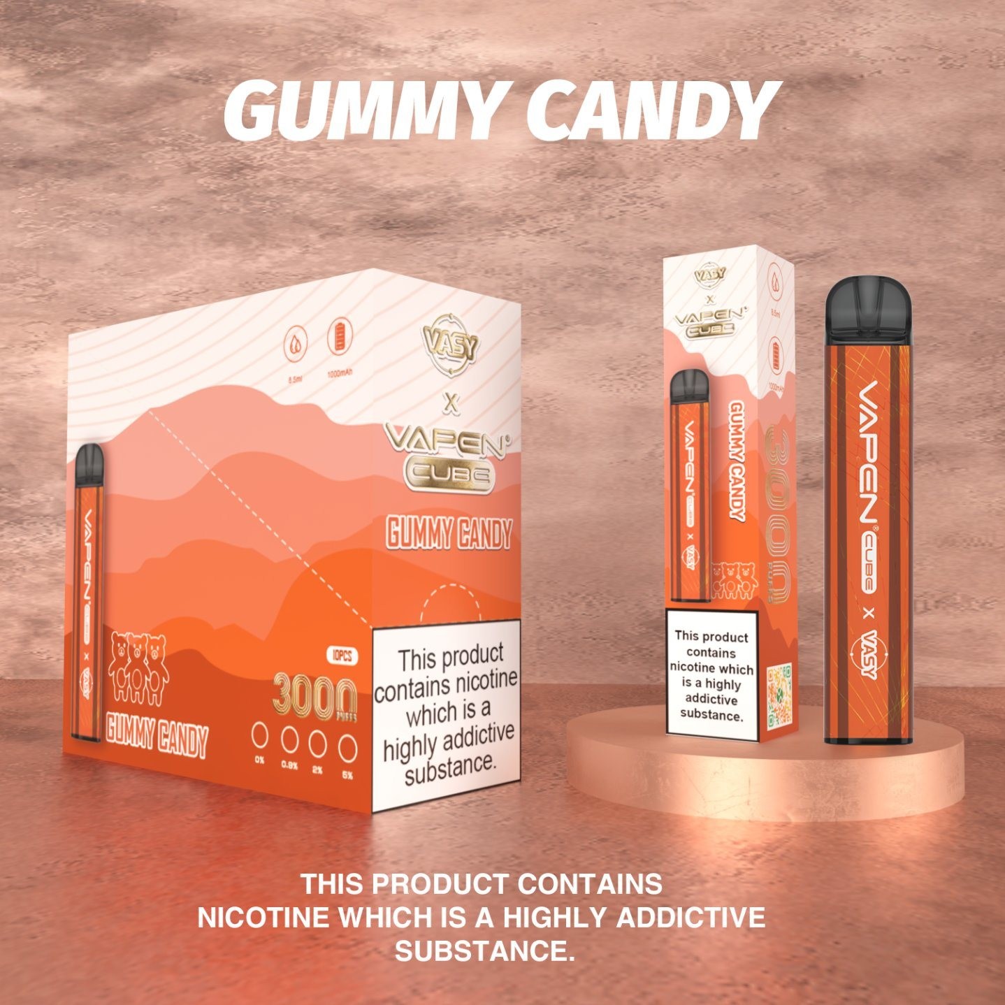 Buy Wholesale Vasy Cube 3000 Puffs Popular Flavor Fruity Hawaii ...