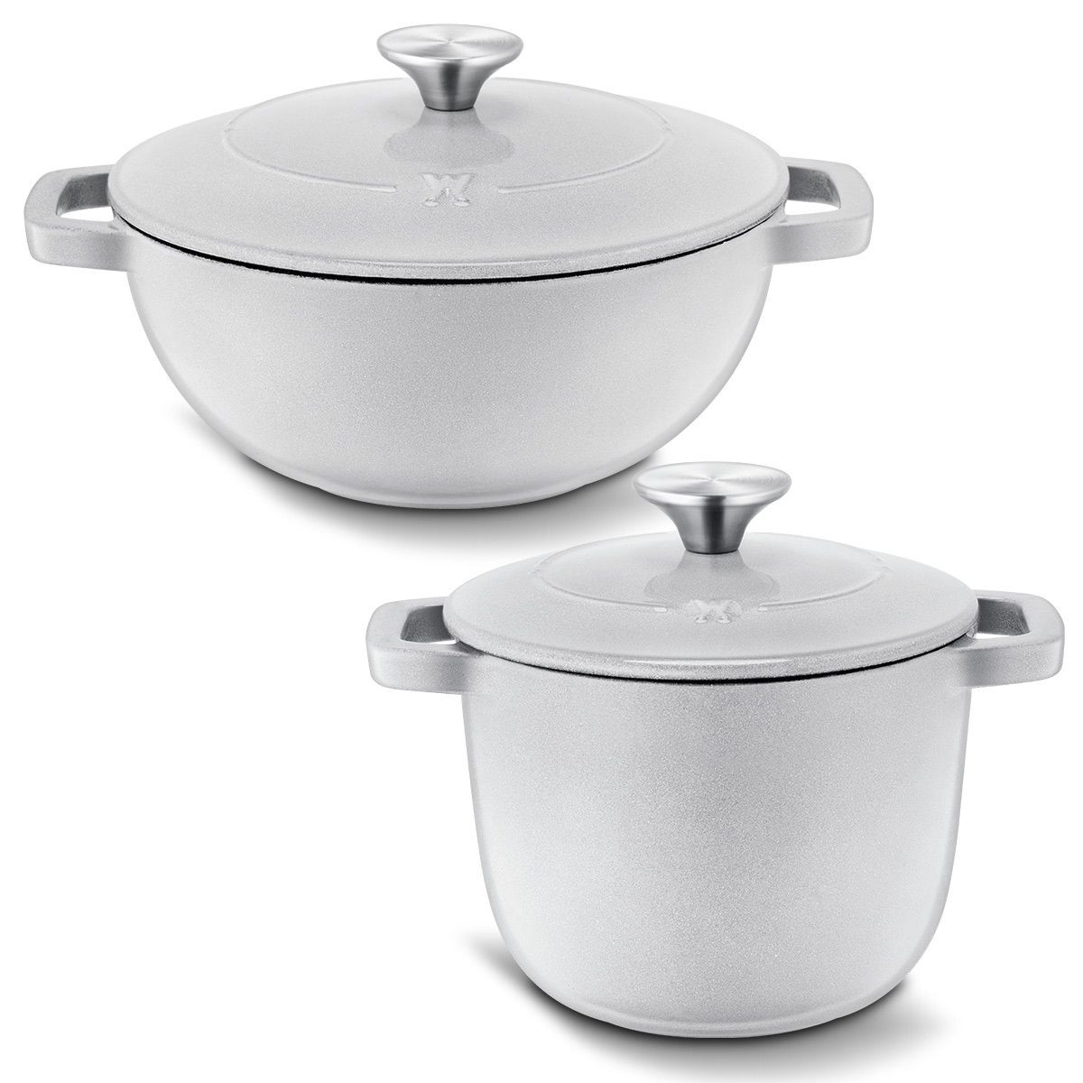 Buy Premium Cast Iron Cocotte Set - 15cm & 21cm, Non-stick, Versatile ...