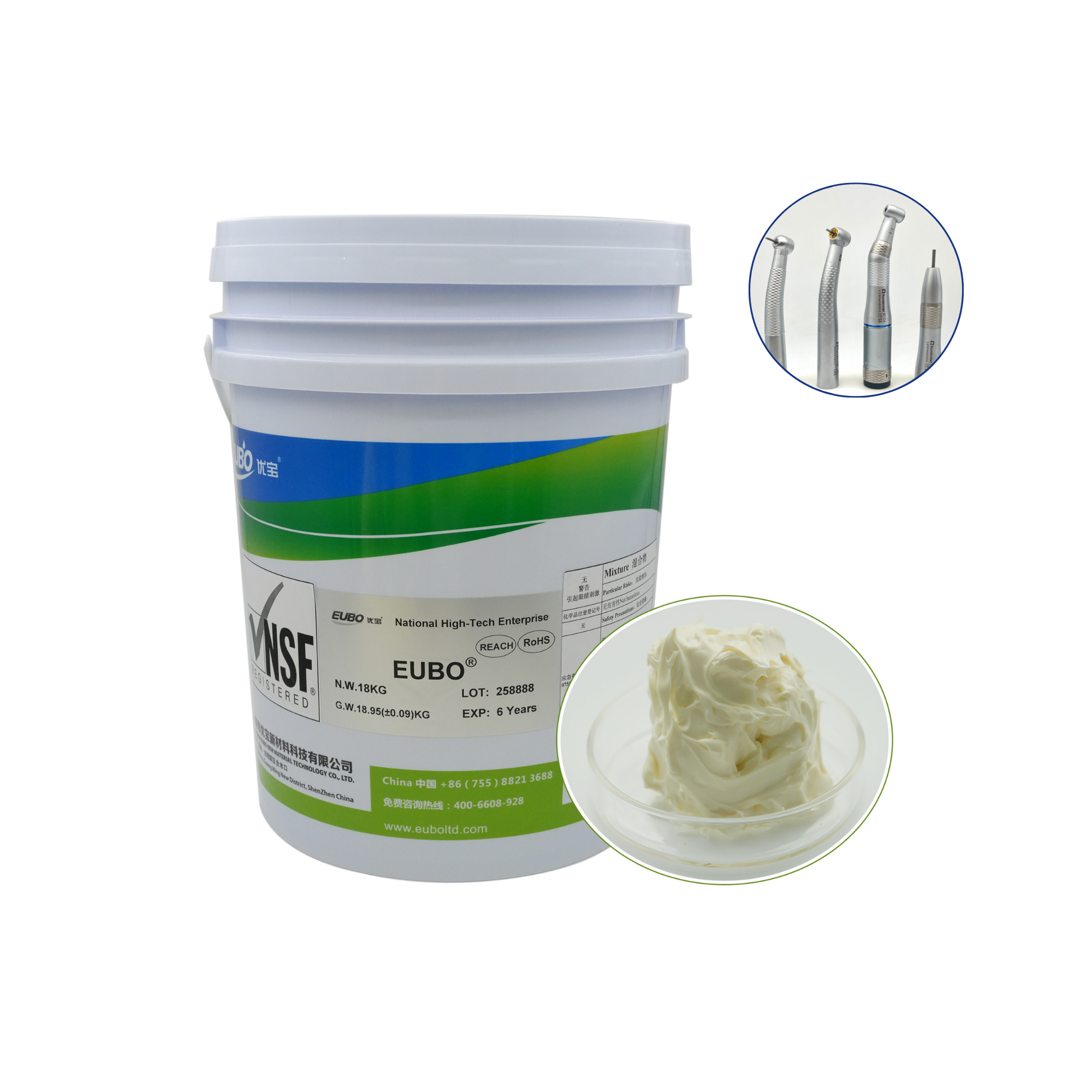 Buy Eubo High-speed Grease For Dental Handpiece Long-lasting Noise ...