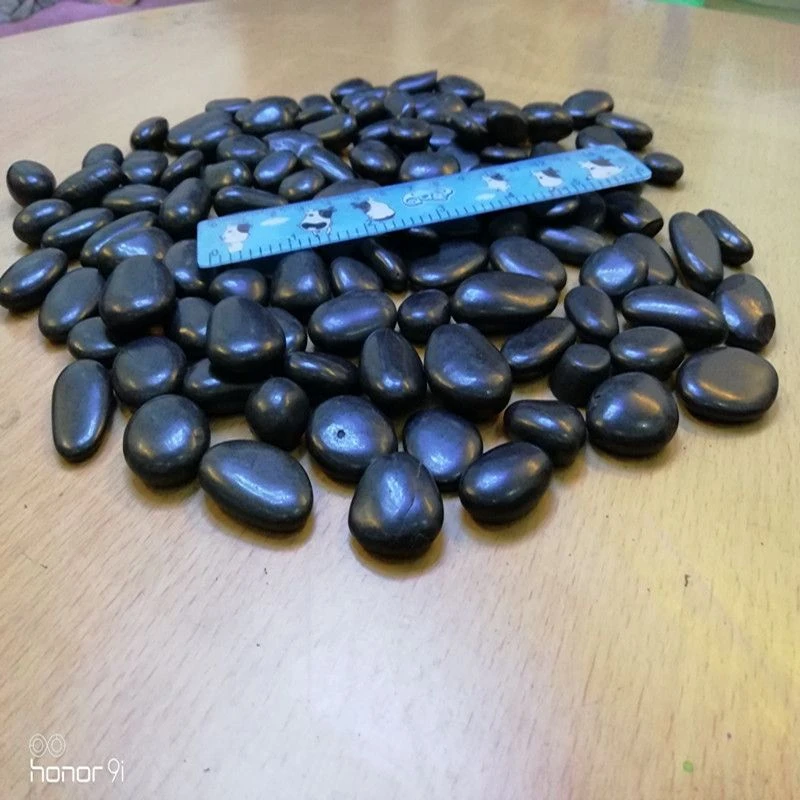 Buy Black Stone Pebble Flooring Shower Floor Pebble Tile from Nanjing ...
