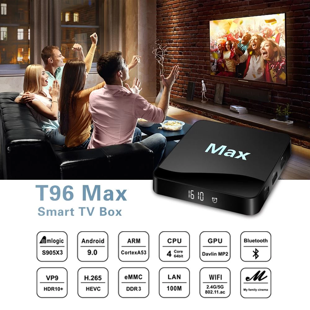 Buy Ultra 4k Android Tv Box Of 2022 T96 Max S905x3 from Qianhai Great ...