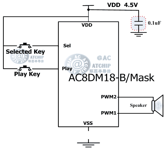 Buy Doorbell Chip Mask Chip Ac8dm18b from Shenzhen Xzabc Technology Co ...