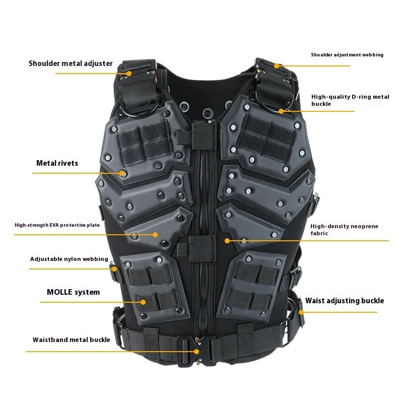 Buy Military Enthusiast Outdoor Tf3 Tactical Vest, Real-life Cs Field ...