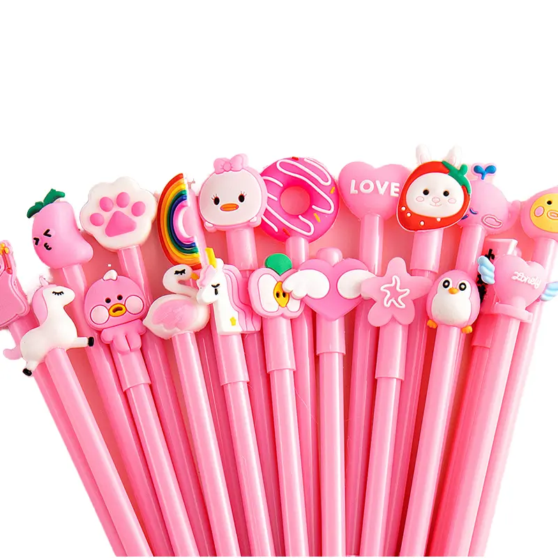 Buy Moka Cartoon Gel Pen Cute 0.5mm High Appearance Silicone Gel Pens ...