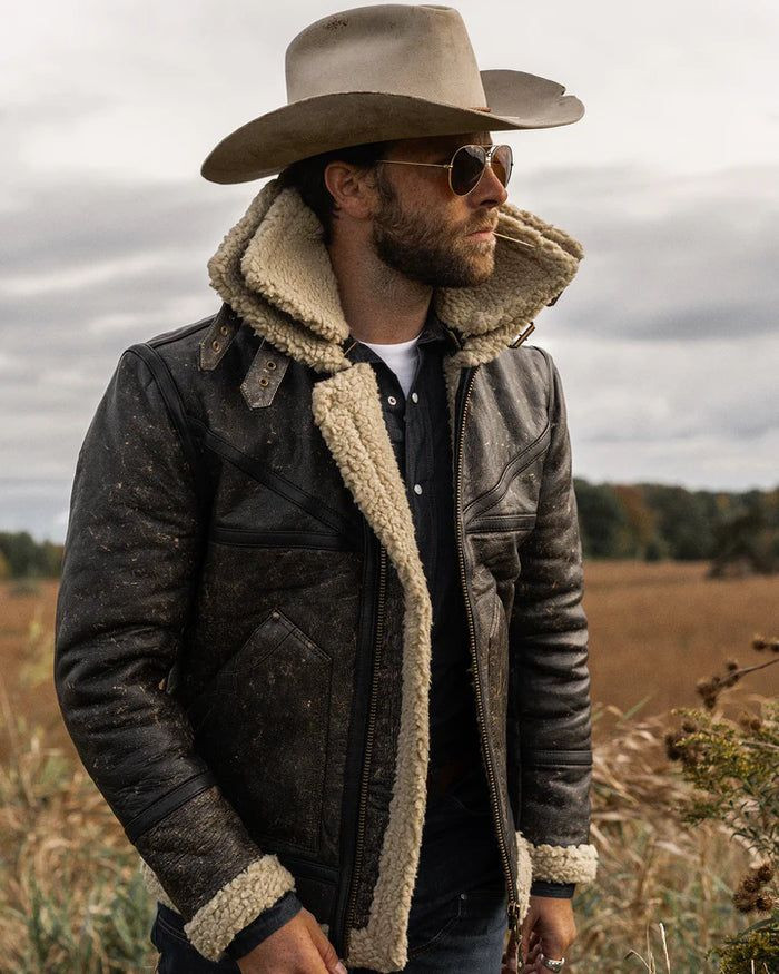 Buy Grimshw Roughneck Men Leather Jacket from Bison boutique Ltd ...