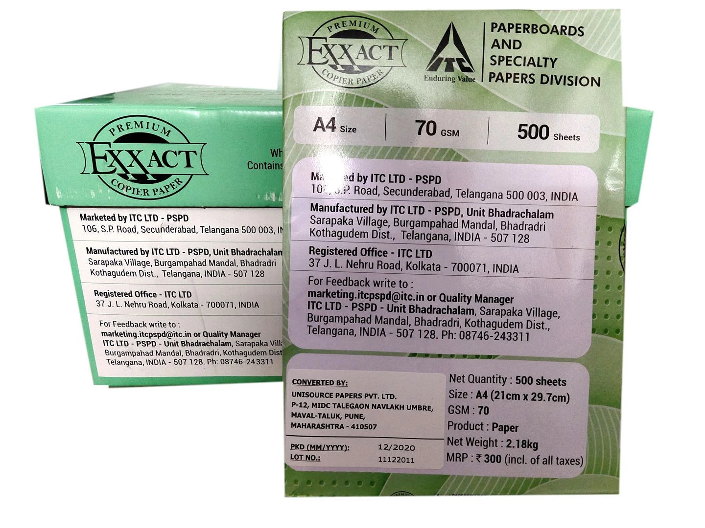 Buy Premium Exxact A4 70 Gsm Copier Paper from NETRA GROUP, India ...