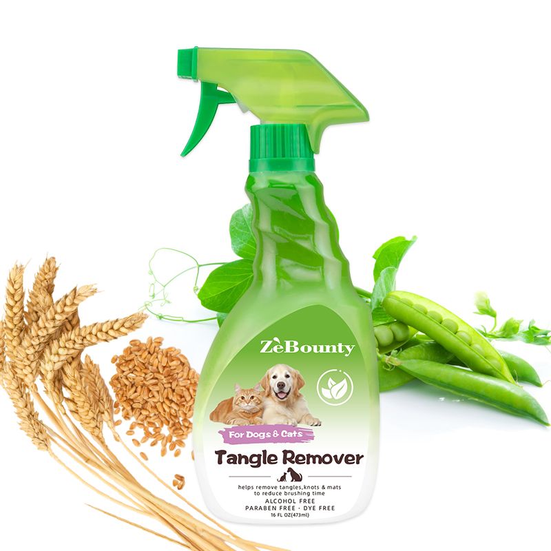 Buy 16oz Alcohol Free Pet Detangling Spray Natural Pea Oat Extract ...