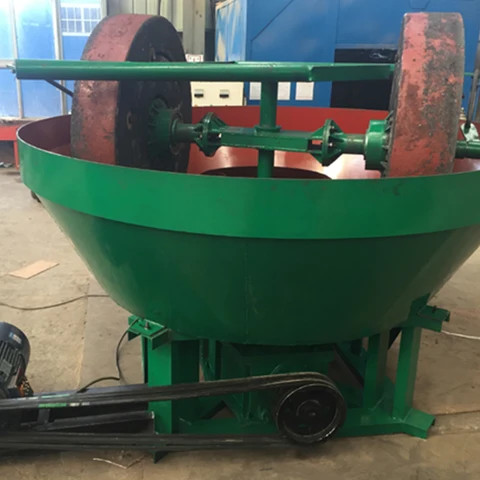 Buy 1-3tph Capacity Gold Ore Grinding Machine 1200 Wet Pan Mill For ...