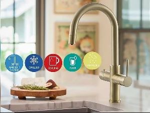 Buy 5 In 1 Filter Chilled Sparkling Boiling Water Tap System Brass ...