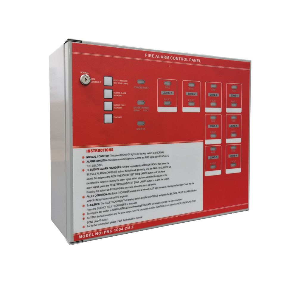 Buy 8 Zone Smoke Detection Conventional Fire Alarm Control Panel Non ...
