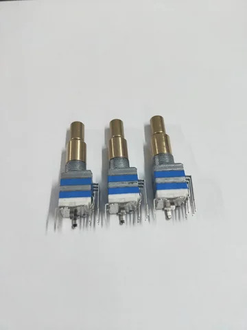 Buy 9mm Dual Concentric Shaft Rotary Potentiometer With Push Switch ...