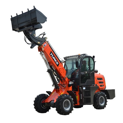 Buy Articulated Small Wheel Telescopic Boom Lift Wheeled Loader For ...