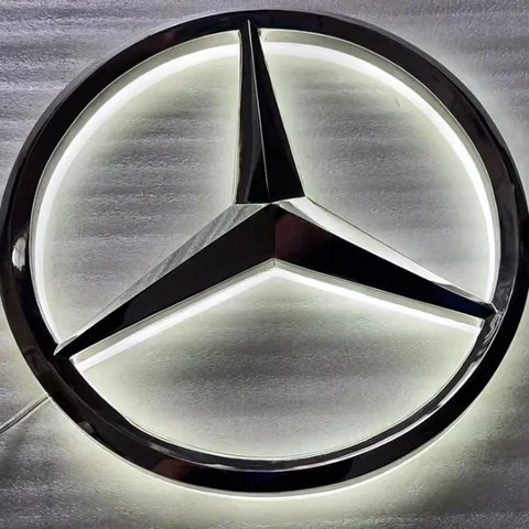 Buy Backlit Car Led Logo Sign Custom Car Logo Metal Letters Logo Led ...
