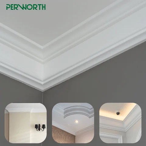 Buy Baseboard Molding Mdf Solid Wood Mouldings Precoated White ...